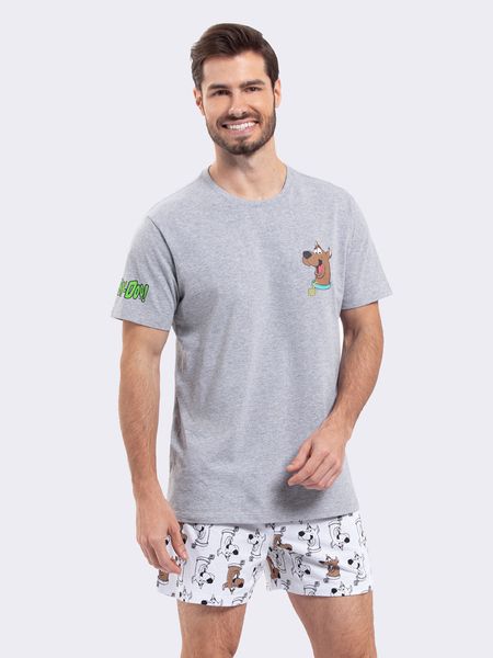 Pijama Manga Curta Masculino Mescla Scooby Doo Useveggi